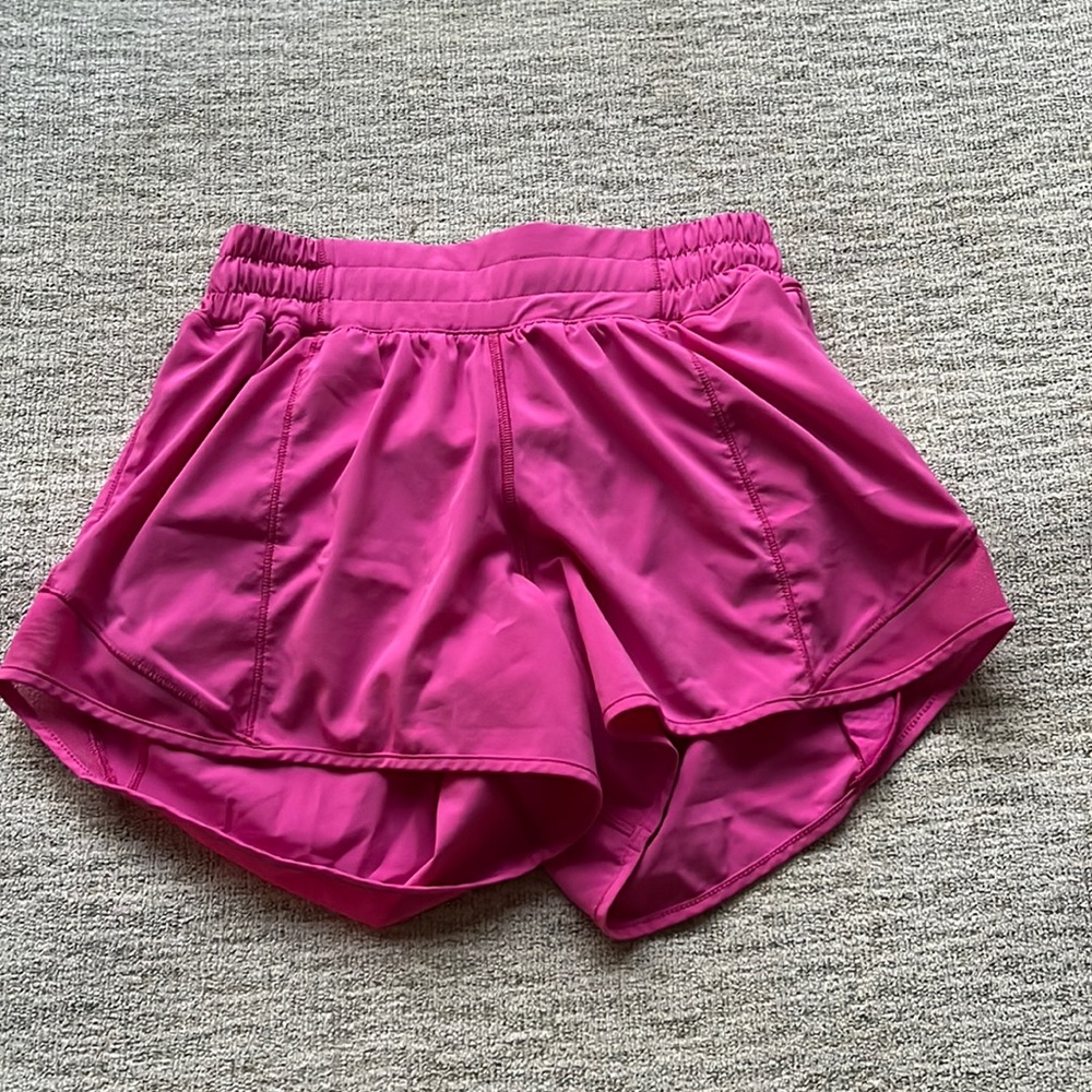 Lululemon Hotty Hot Low Rise Shorts Hot Pink Gem